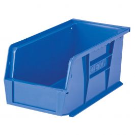 Plastic Hanging & Stacking Bin, 5-1/2" W x 5" H x 10-7/8" D, Blue