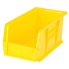 Plastic Hanging & Stacking Bin, 5-1/2" W x 5" H x 10-7/8" D, Yellow